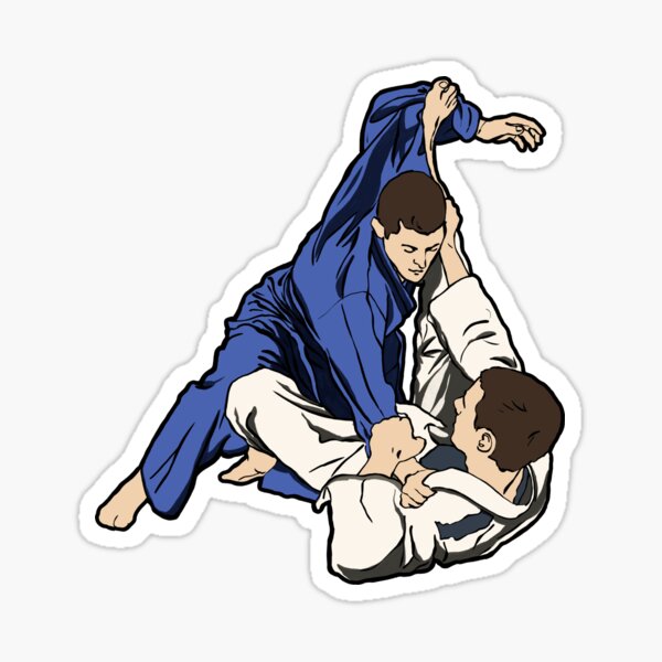 "Brazilian Jiu Jitsu BJJ Rolling" Sticker for Sale by fromherotozero ...