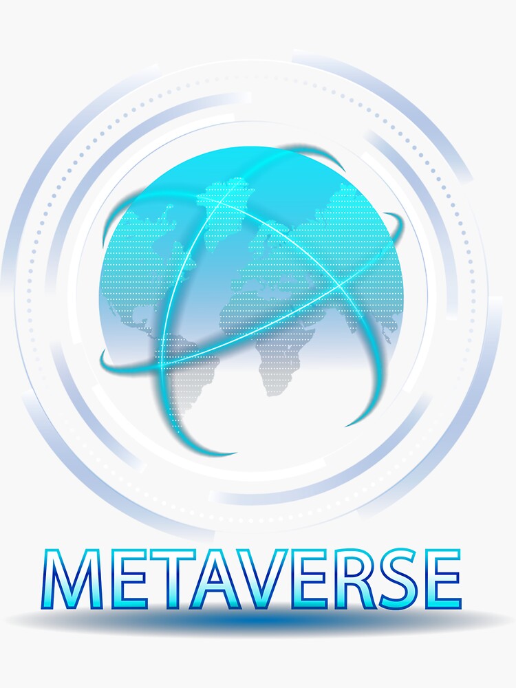 "The Metaverse -- Meta-verse -- The new virtual reality " Sticker for ...
