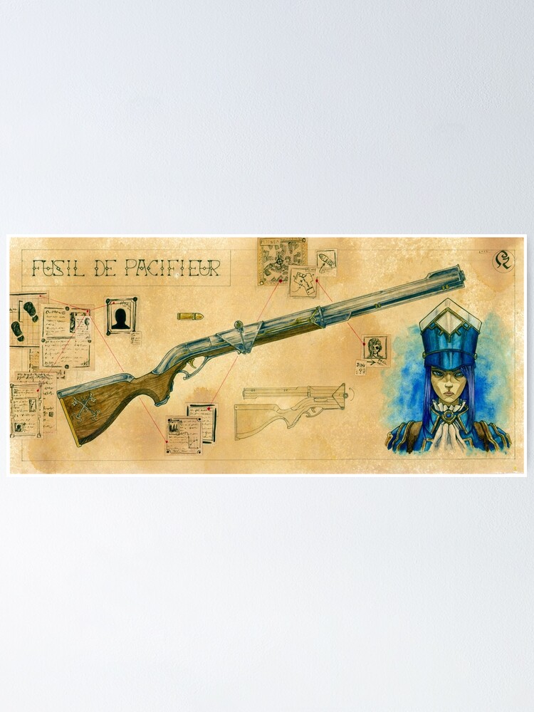 "CAITLYN Peacemaker Rifle - Arcane" Poster by Argonaus-Dijon | Redbubble