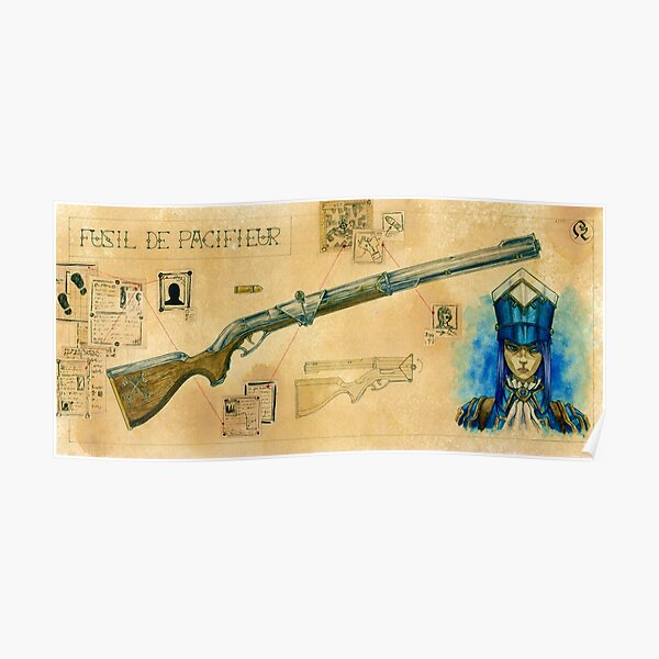 "CAITLYN Peacemaker Rifle - Arcane" Poster by Argonaus-Dijon | Redbubble