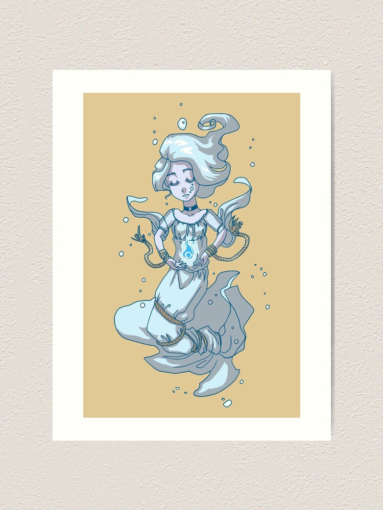 Drowned Ghost Girl Will O The Wisp Monster Girls Series I Art Print By Angelasasser Redbubble