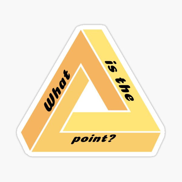 "What is the point?" Sticker by ProViper | Redbubble