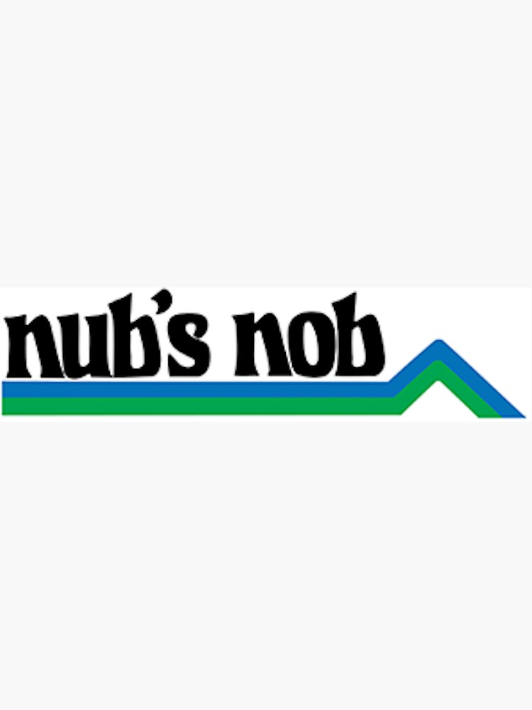 "Nubs Nob Ski Resort" Sticker for Sale by lucyhoen | Redbubble