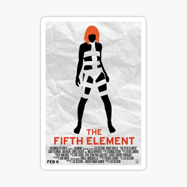 "The Fifth Element Movie Poster" Sticker for Sale by MagnusSchneider ...