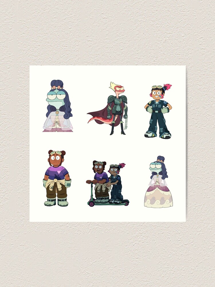 "Amphibia Cute Stickers pack but it’s only I.T. Gals Jess, Ally, Lady ...