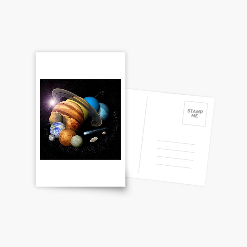 "The Planets In Our Solar System" Postcard by davidbjones254 | Redbubble
