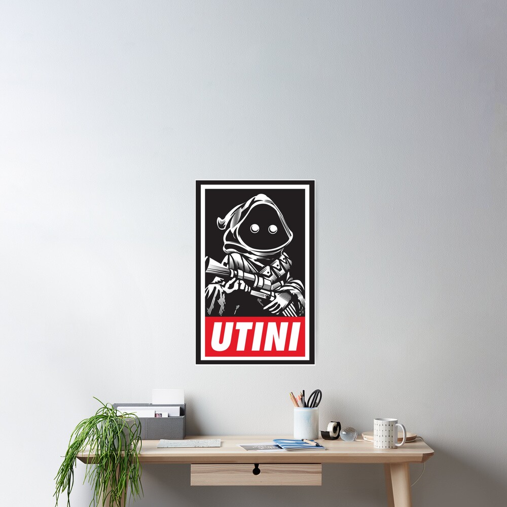 "jawa utini star wars gif" Poster for Sale by takichibane | Redbubble