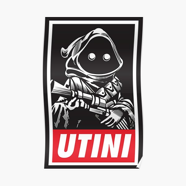 "jawa utini star wars gif" Poster for Sale by takichibane | Redbubble