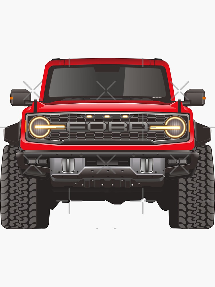 "2022 BRONCO RAPTOR" Sticker by bronconation | Redbubble
