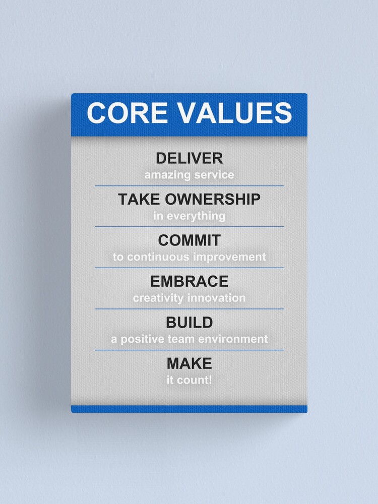 "Company Core Values Business Team Work Motivation Core Values Quote ...
