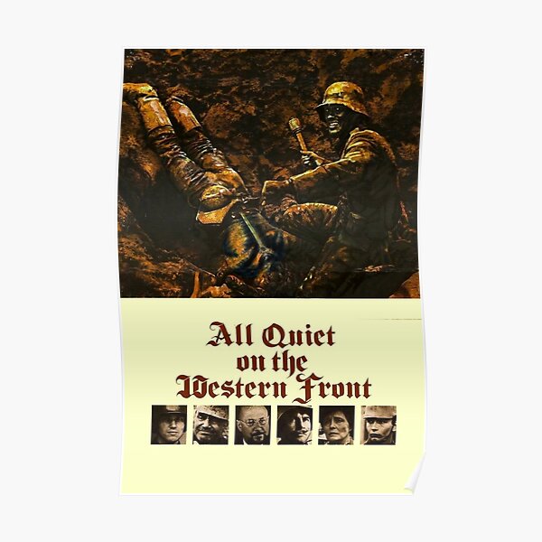 "All Quiet on the Western Front Movie Poster" Poster for Sale by ...