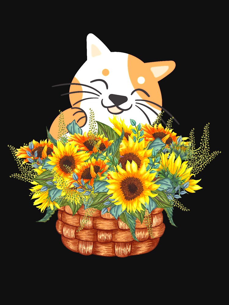 " you are my sunshine cat sunflower Graphic t-shirt" T-shirt for Sale ...