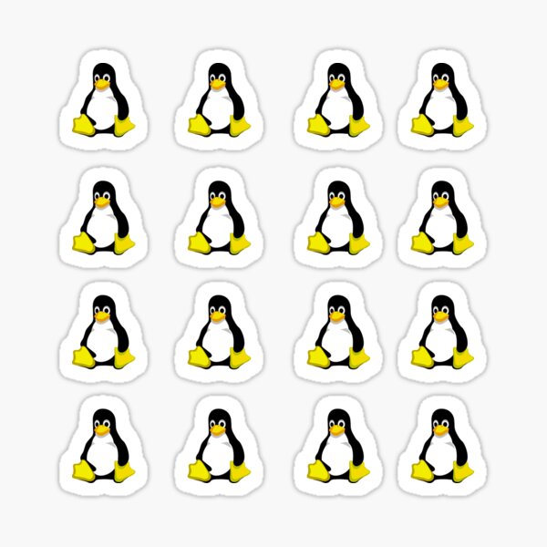 "Linux Tux Pack" Sticker for Sale by bvancrafts | Redbubble
