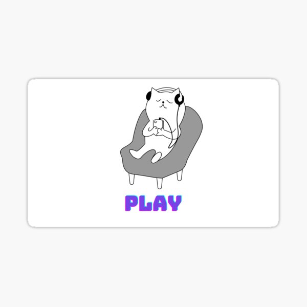 "play time" Sticker by zaidomari | Redbubble