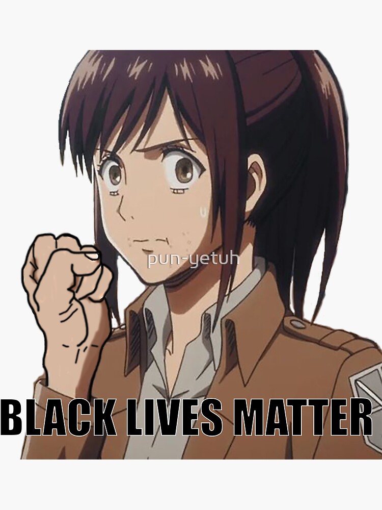 "Sasha Braus BLM Sticker" Sticker by pun-yetuh | Redbubble