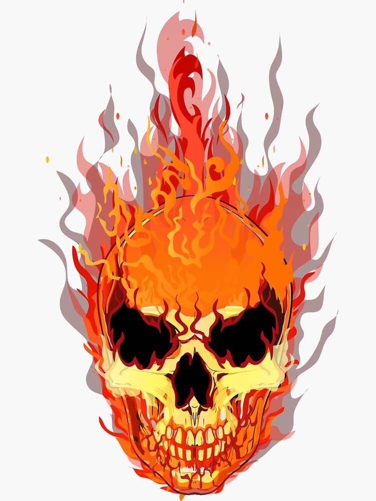 "Ghost rider" Sticker by TheArtMania | Redbubble