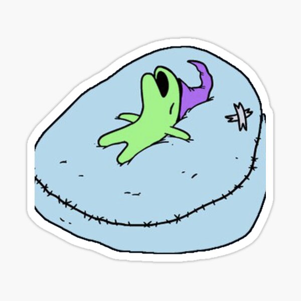 "smiling friends gleb " Sticker by MemingfulGift | Redbubble