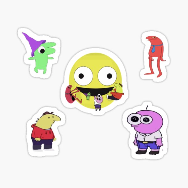 "smiling friends pack!! " Sticker by MemingfulGift | Redbubble