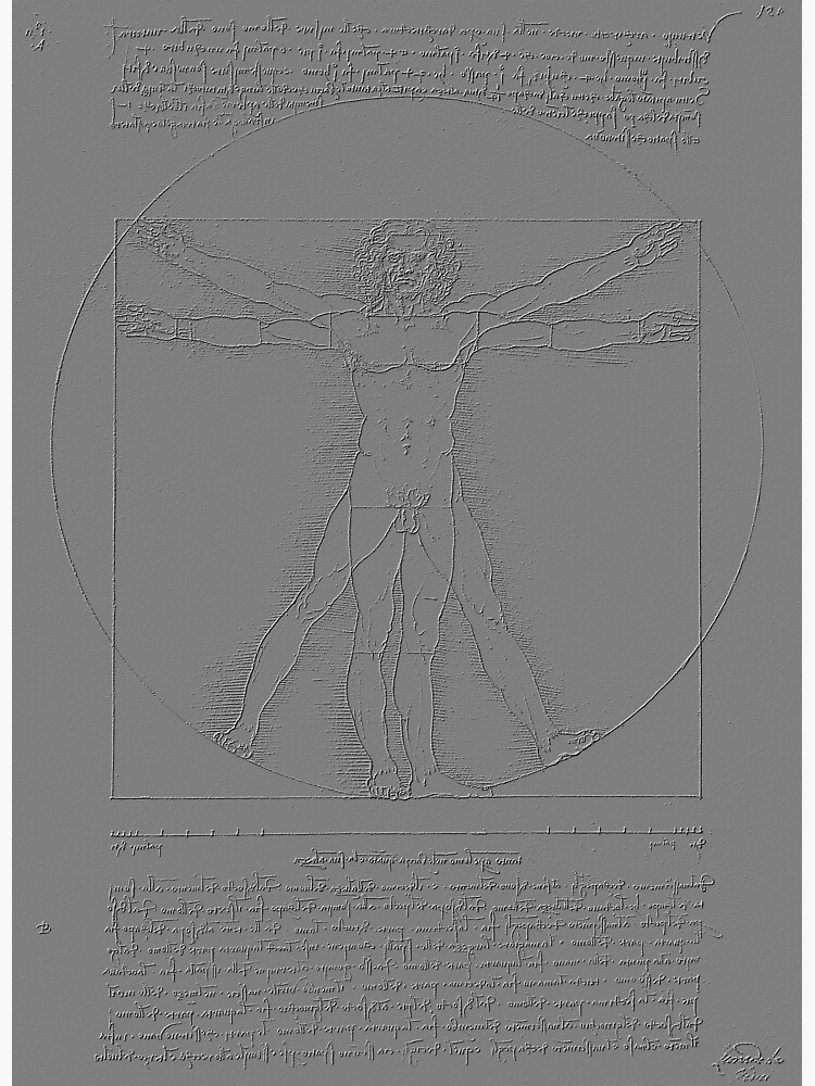 "Leonardo Da Vinci, Vitruvian Man, drawing, circa 1492" Art Print for ...