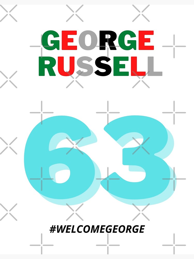 "WELCOME GEORGE RUSSELL" Sticker for Sale by Sharzzie | Redbubble