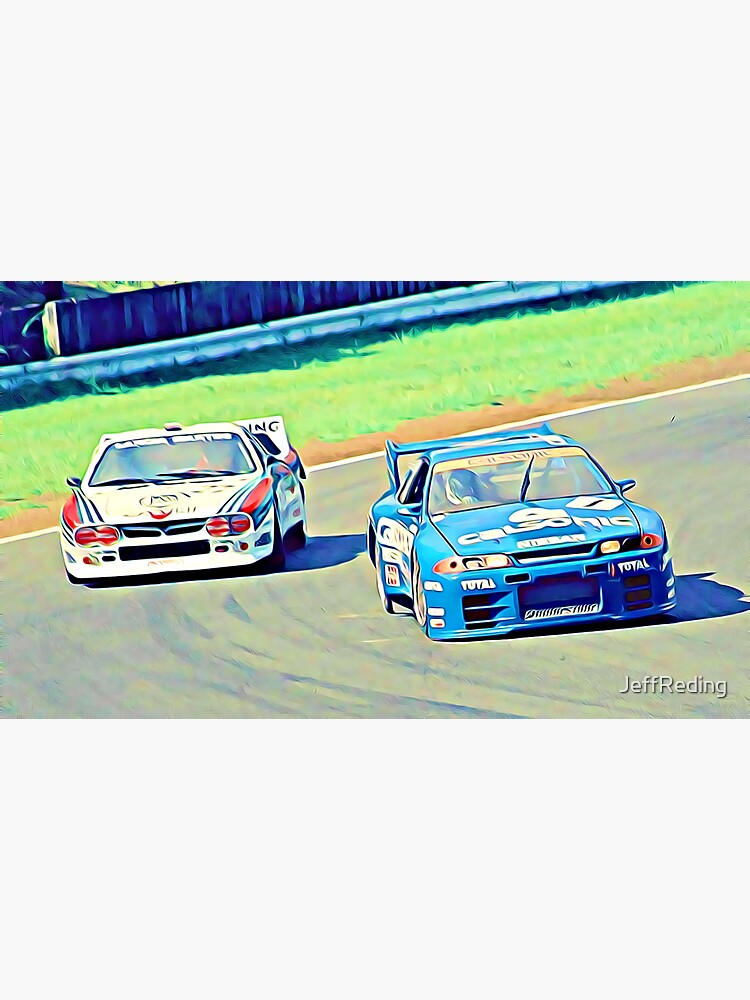"Super GT500 Lancia vs Nissan Calsonic Skyline" Sticker for Sale by ...