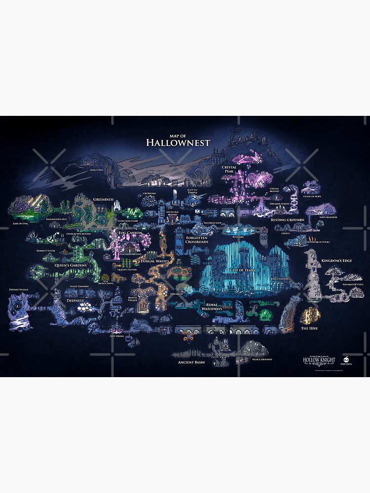 "Map of Hallownest" Sticker by StellaTrove | Redbubble