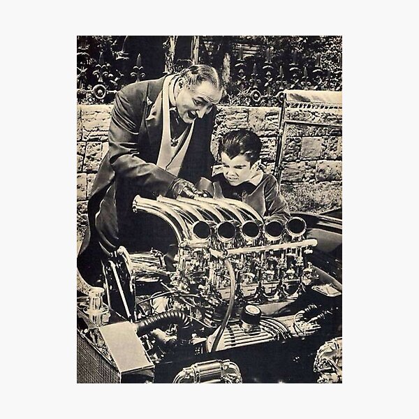 "the munsters herman hot rod" Photographic Print for Sale by DonRafael ...