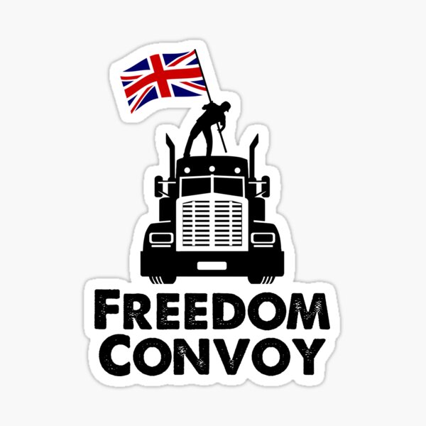 "Freedom convoy UK" Sticker by Markotropoya22 | Redbubble