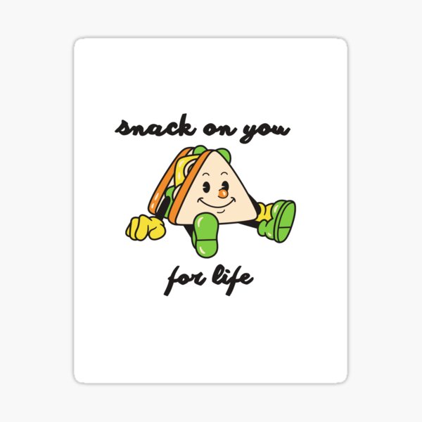 "snak on you" Sticker by LoL-Design | Redbubble