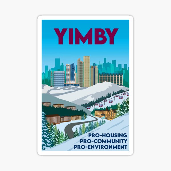 "Colorado YIMBY " Sticker by sedrickcormier | Redbubble