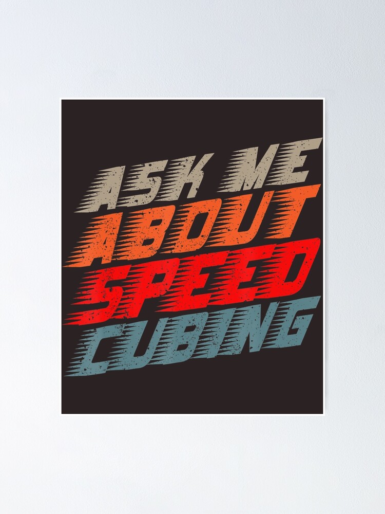"Cuber Hobby 80s Retro Speed Cubing" Poster by KidGiftChoice | Redbubble