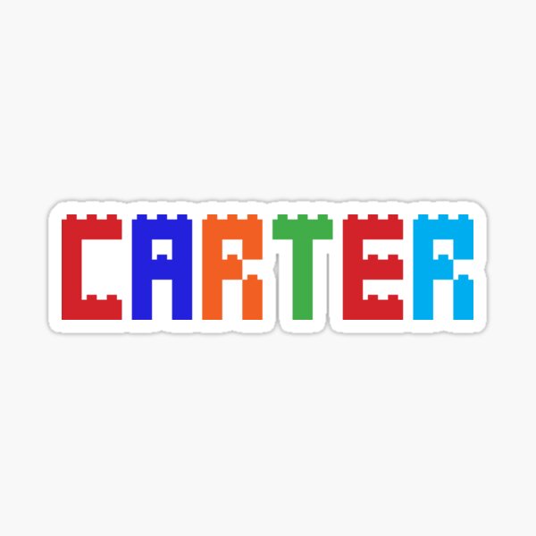 "Color Baby brick name Carter" Sticker by EqualityIsPower | Redbubble