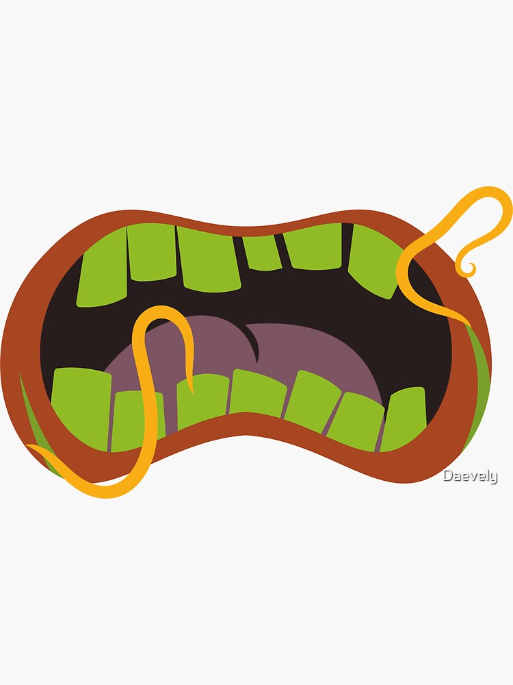 "Foul mouth and maggots" Sticker for Sale by Daevely | Redbubble
