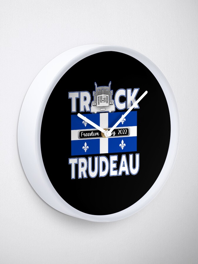 "F-CK TRUDEAU QUEBEC FLAG TRUCK TRUDEAU FREEDOM CONVOY 2022 WHITE ...