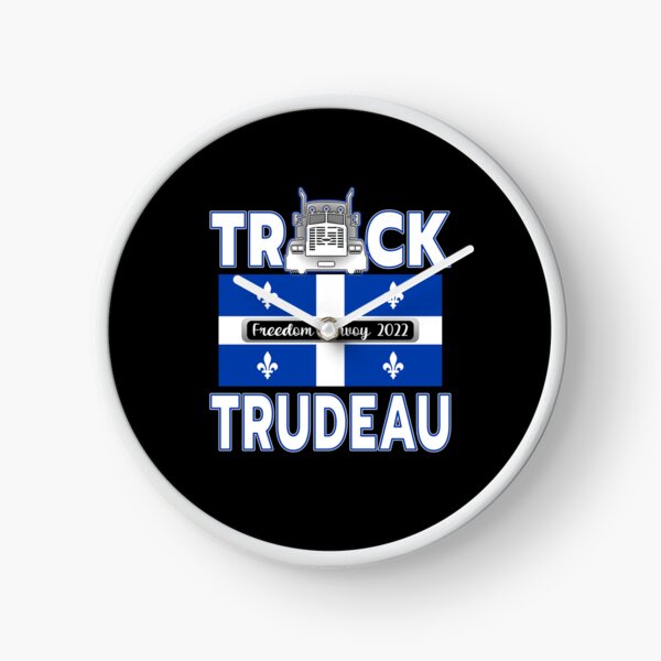 "F-CK TRUDEAU QUEBEC FLAG TRUCK TRUDEAU FREEDOM CONVOY 2022 WHITE ...