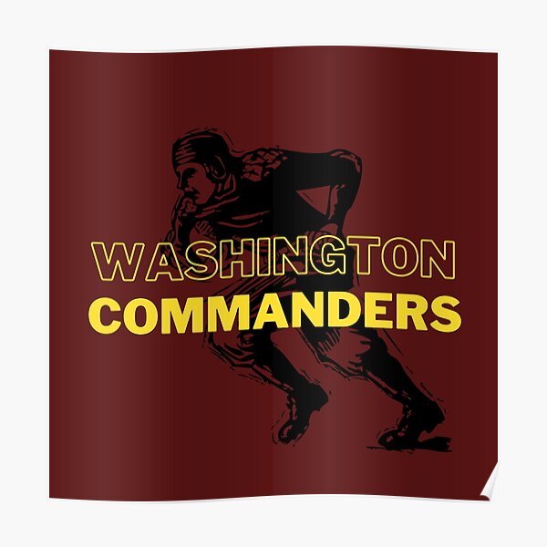 "Washington Commanders" Poster for Sale by TopperDesign | Redbubble