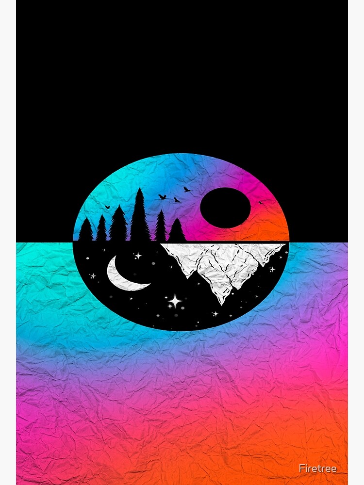"Day and Night" Poster for Sale by Firetree | Redbubble