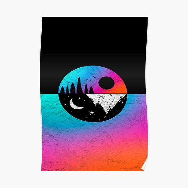 "Day and Night" Poster for Sale by Firetree | Redbubble