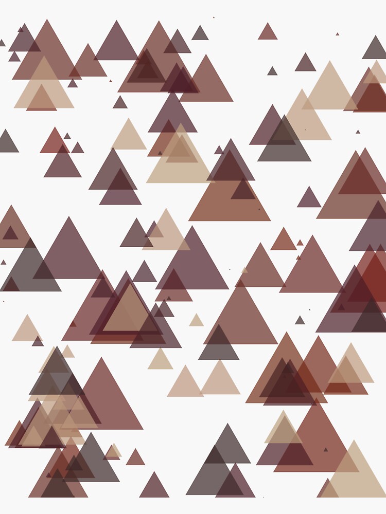 "Abstract Dark red triangles " Sticker for Sale by Mbeshter | Redbubble