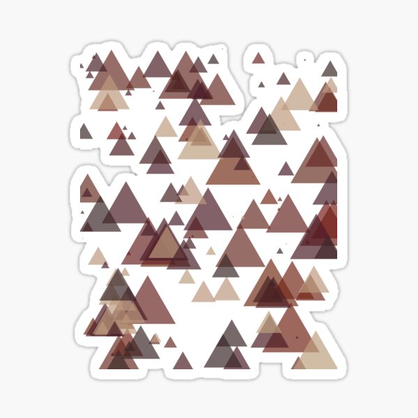 "Abstract Dark red triangles " Sticker for Sale by Mbeshter | Redbubble