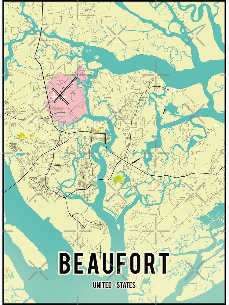 "Beaufort map sc art print - art deco" Poster by PostersProf1 | Redbubble