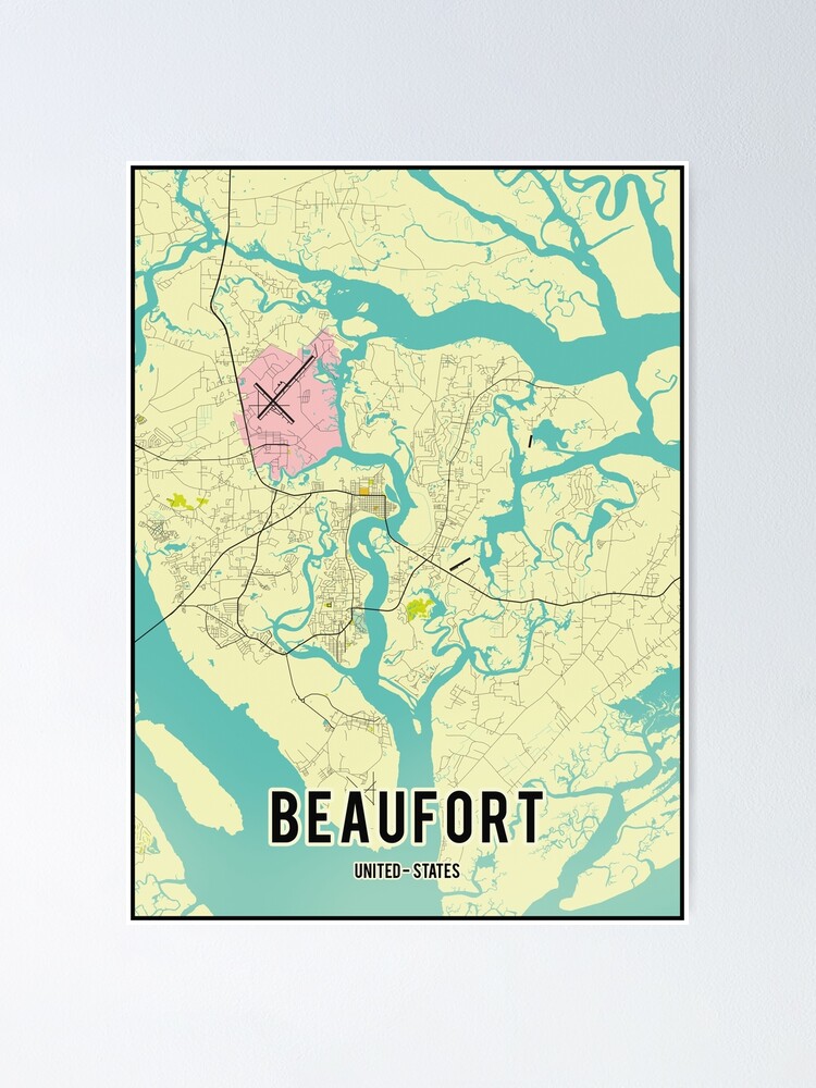 "Beaufort map sc art print - art deco" Poster by PostersProf1 | Redbubble