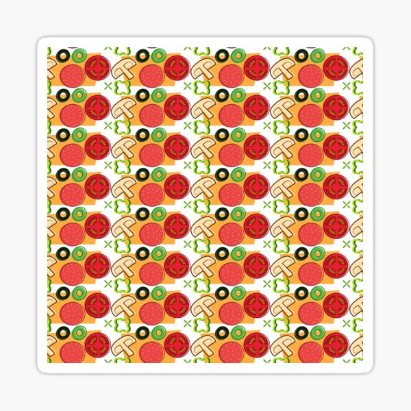 "Pizza Toppings" Sticker for Sale by FAD-Artwork | Redbubble