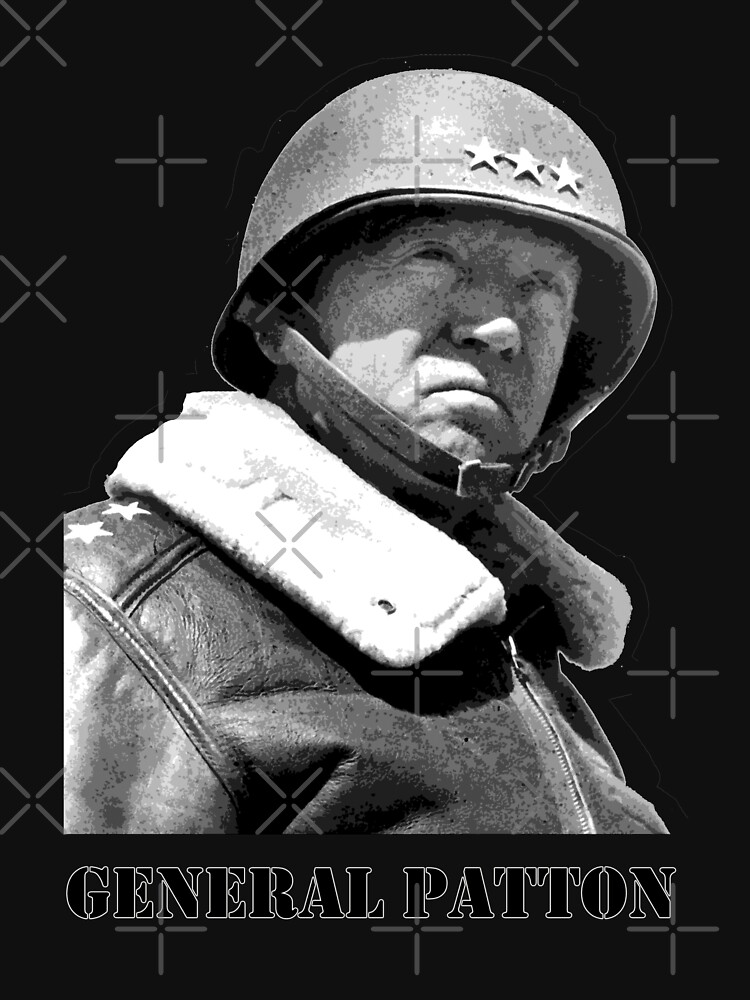 "General Patton" T-shirt for Sale by ZuluHistoryTees | Redbubble ...