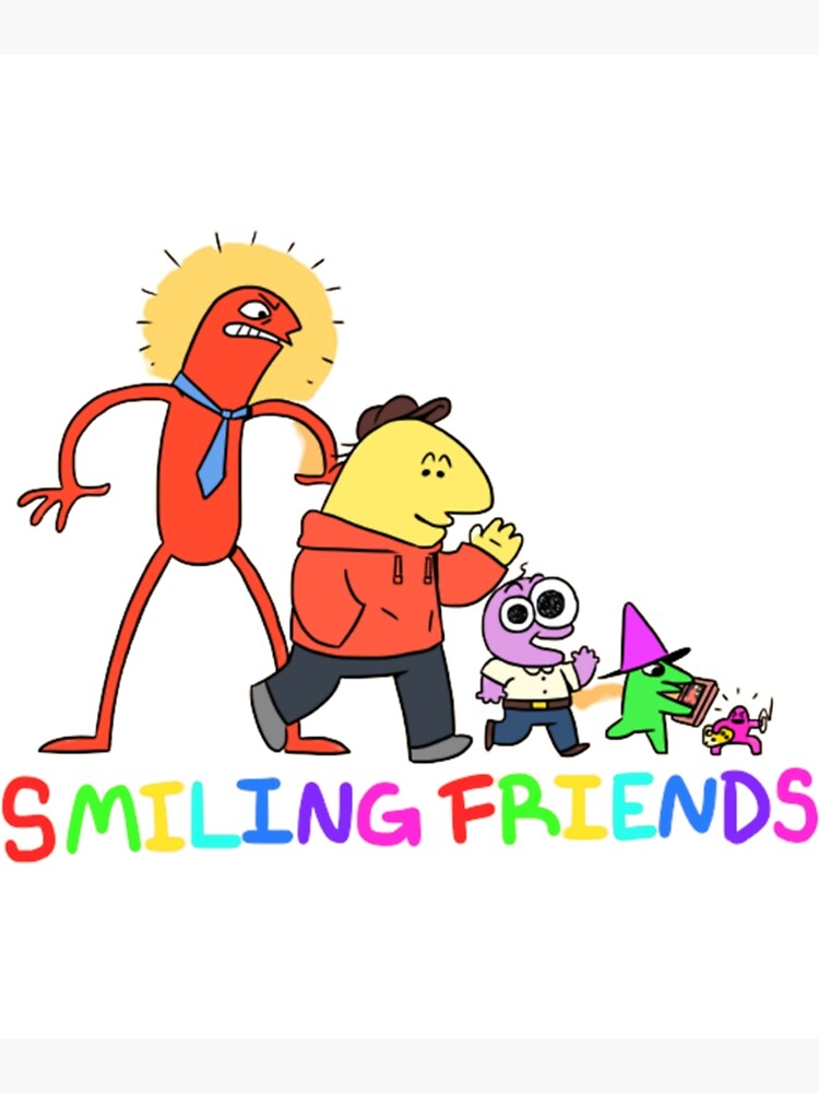 "Funny Gleb smiling friends " Poster for Sale by FondueJr | Redbubble