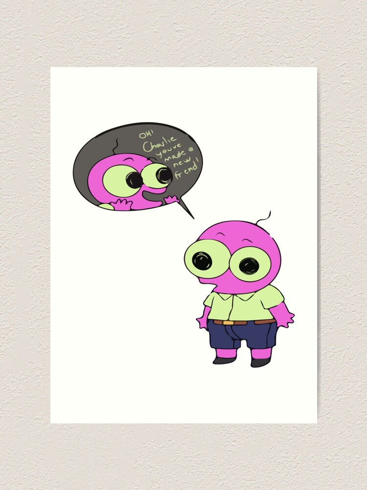 "pim smiling friends " Art Print for Sale by FondueJr | Redbubble