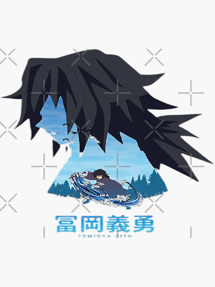 "Tomioka Giyuu" Sticker by Shiroiiii | Redbubble