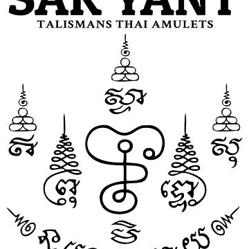 "Tattoo Sak Yant Thai" Sticker for Sale by KewaleeTee | Redbubble