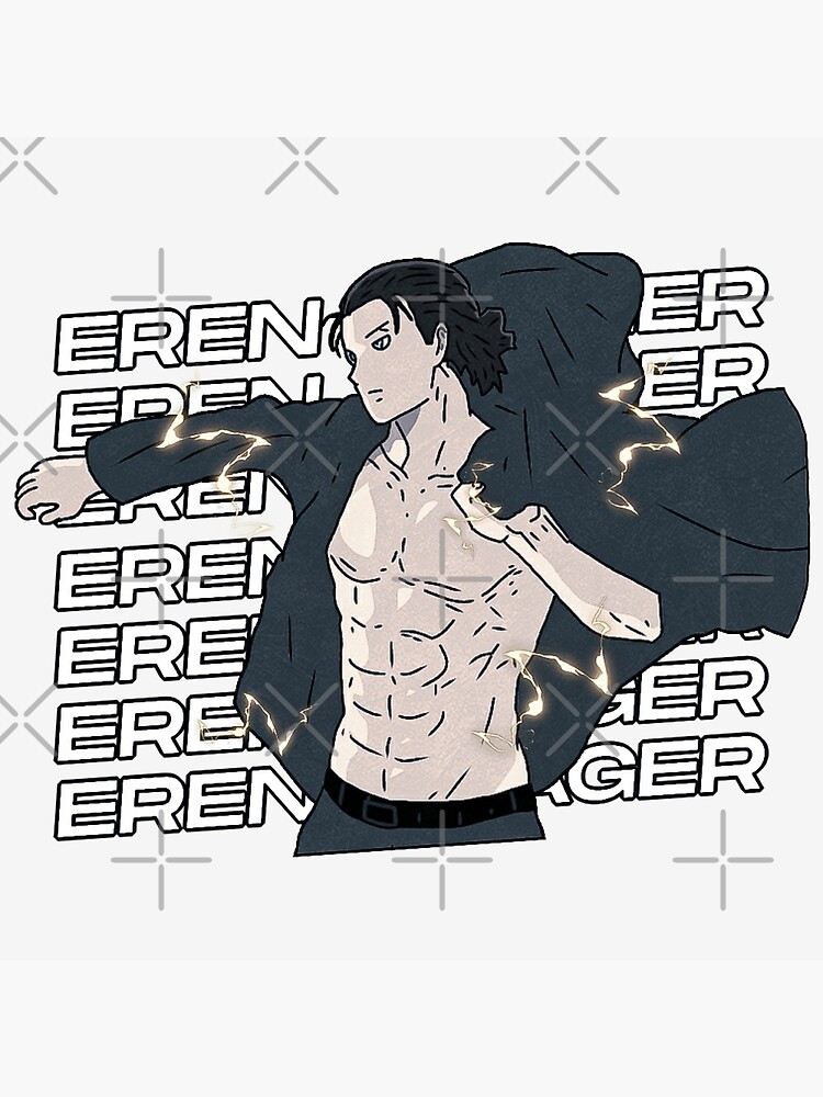 "Attack On Titan Shonen Anime Eren Yeager Simple Art V2" Art Print by ...