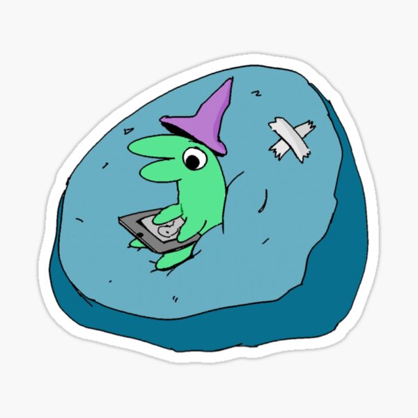 "Smiling friends - Gleb " Sticker by FondueJr | Redbubble